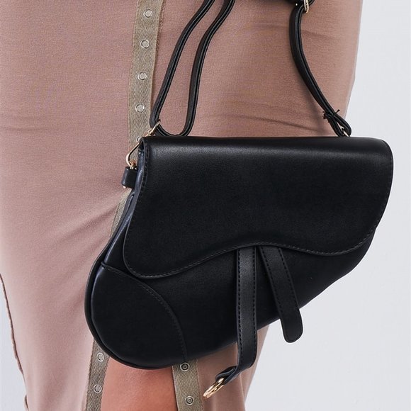 Luxe Label | Bags | Mya Asymmetrical Shoulder Bag Black | Poshmark